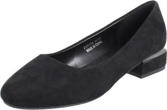 Spot On Anne Michelle F90119 Escarpins d&eacute;contract&eacute;s pour femme avec d&eacute;tails argent&eacute;s, Noir, 40 EU