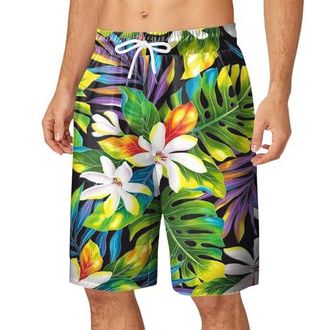 Generic Short de sport hawa&iuml;en &agrave; s&eacute;chage rapide pour homme avec poches, Vert, XXL