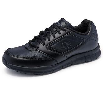 Skechers Work Nampa Food Service Shoe, Black Polyurethane, 12 W US, Polyuréthane Noir, 46 EU