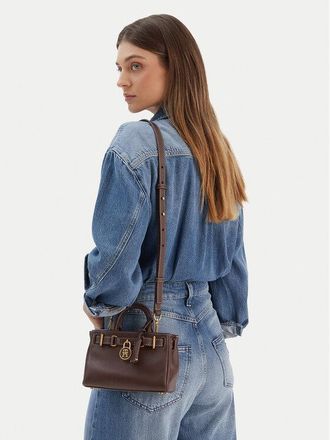 Tommy Hilfiger Handtasche American Icon Micro Tote Leather AW0AW18167 Braun