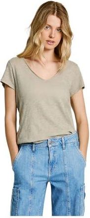 Pepe Jeans London Ezzy, T-Shirt Femme, Green (Washed Green)