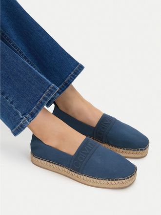 Calvin Klein Espadrilles Calvin Klein Oblique Espadrille Webbing HW0HW02934 Blau