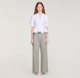 Sandro Chemise zipp&eacute;e &agrave; basque