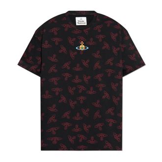 Vivienne Westwood Oversize Logo T-Shirt - - Tops - Herren - Schwarzk - S