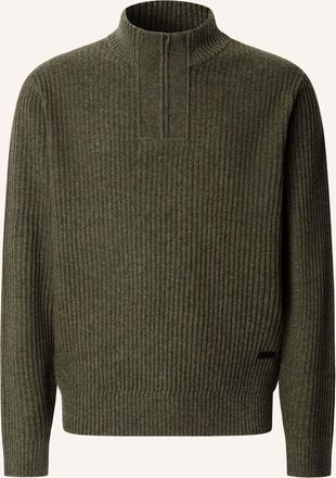 Hackett Pullover Highland Stitch Hzip gruen