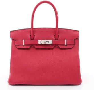 Herm&egrave;s Herm&egrave;s Pink Birkin 30 With Silver Hardware