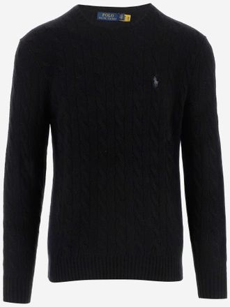 Polo Ralph Lauren Pull en maille torsad&eacute;e en laine et cachemire Polo Ralph Lauren