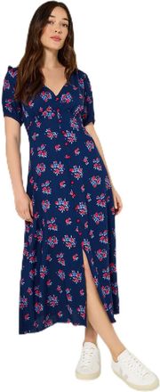 Joe Browns Damen Blue & Red Ditsy Floral Vintage-Inspired Tea Dress Kleid, blau, 42 Zierlich