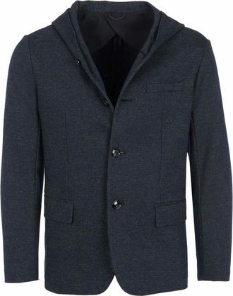 Armani Kapuzenblazer - - Jackets - Herren - Blau - L