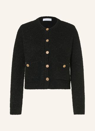 Rich & Royal Strickjacke Mit Pailletten schwarz