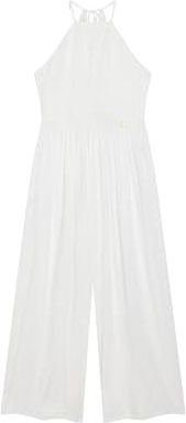 Superdry Vintage EMB Jumpsuit Sweat, Blanc cass&eacute;, 36 Femme