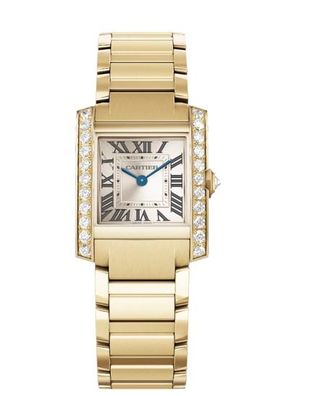 Cartier Tank Française Small 18k Yellow Gold Diamond Watch