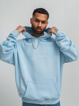 Dada Hoodie Oversized Fit mit Stickerei und Rei&szlig;verschlusstasche New Basic Classic Logo