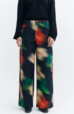 Thinking Mu Thinking MU Damen vegan Hose Bloom Hedda Mehrfarbig