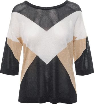 KANGRA Femme, Pulls, Noir, Taille: 36 FR Tricot &agrave; col rond