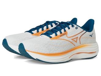 Mizuno Baskets Wave Rider 29 pour homme, Gf White/Autumn Sunset, 44.5 EU