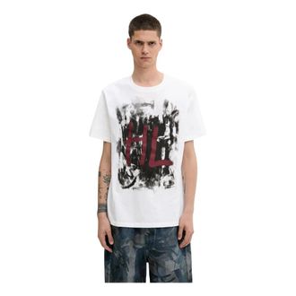 Helmut Lang T-Shirts - - Tops - Herren - Wei&szlig; - M