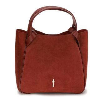 Christian Louboutin Mini sac cabas Bettina en daim - Femme - Sacs - Brun - Taille: ONE Size