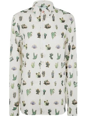 Paul Smith Gemustertes Hemd - Weiß