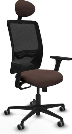 Piqueras y Crespo Callcenter-St&uuml;hle Zulema mit 3D-Armen, h&ouml;henverstellbarer Lendenwirbelst&uuml;tze und festem Kopfteil, ausgestattet mit Sincro 3 Positionen und Schneidesch