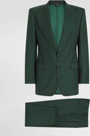 Dolce & Gabbana Anzug Martini Aus Wolle In Nadelstreifenoptik, Einreihig - Mann Anz&uuml;ge Und Blazer Mehrfarbig Wolle 50