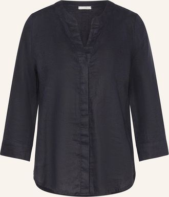 Lilienfels Lilienfels Blusenshirt Aus Leinen Mit 3/4-Arm schwarz