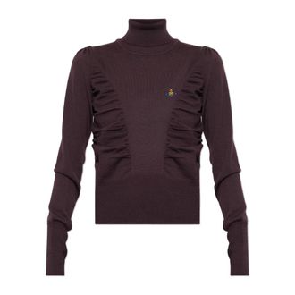 Vivienne Westwood Woll-Rollkragenpullover Pamela - - Knitwear - Damen - Lila - L