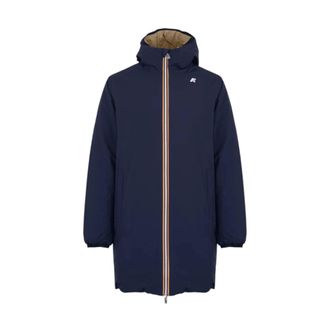 K-Way Veste R&eacute;versible Jacob 3/4 - Homme - Vestes - Bleu - Taille: XL