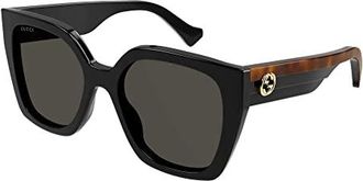 Gucci Lunettes de Soleil GG1300S Black/Grey 55/19/145 femme