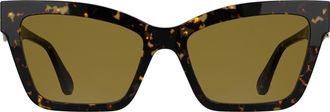 Karl Lagerfeld Womens Sunglasses KL6220S - Dark Tortoise with Solid Brown Lens