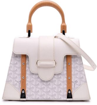 Goyard Hobo Bags - Goyardine Saigon Structured PM - Gr. unisize - in Wei&szlig; - f&uuml;r Damen