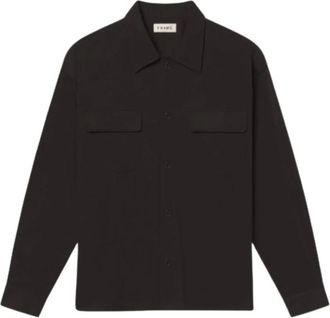 Frame Denim Homme, Chemises, Noir, Taille: S Double Pocket Overshirt