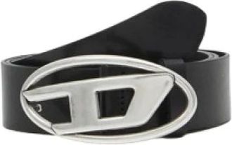 Diesel Homme, Accessoires, Noir, Taille: 95 CM Oval D Logo B-1Dr Belt