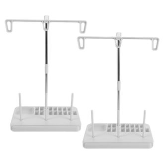 Cabilock WEKAMOS 2 St&uuml;ck-Pack Abnehmbarer Kunststoff Garnrollenhalter F&uuml;r N&auml;hmaschinen Spulenhalter Mit Drehbarem Fadenlauf N&auml;hzubeh&ouml;r F&uuml;r Stickerei Und Bastel