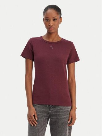 HUGO BOSS T-Shirt Deloris 50512002 Dunkelrot Regular Fit