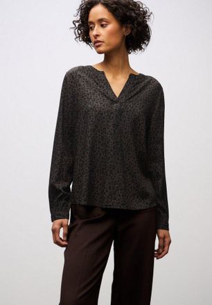 Street One Langarmbluse mit Leo-Print, im Tunika-Stil