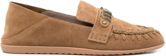Mou Femme, Chaussures, Brun, Taille: 40 EU Mocassins plats