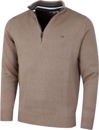 Calvin Klein Pull de Golf CK 2023 pour Homme - Moka Sport - XXXXL