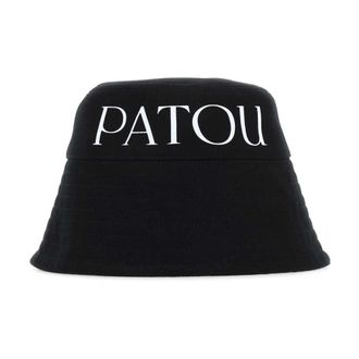 Patou Femme, Accessoires, Noir, Taille: S Chapeau en toile noir Mode élégante