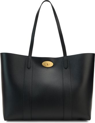 Mulberry Pebbled Leather Tote Bag - Black