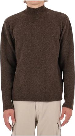 Roberto Collina Lupetto - Homme - Pulls - Brun - Taille: XL