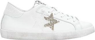 2Star Chaussures Prime Star Sneakers Casual Femme Tige en Cuir Blanc 2SD4899 Traitement Effet Used, Blanc, 40 EU