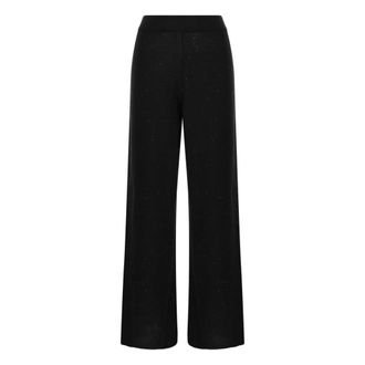 Fabiana Filippi Femme, Pantalons, Noir, Taille: 38 FR Wide Pantalons