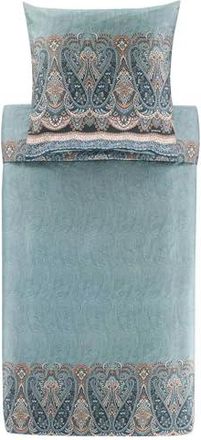 Bassetti Satin-Bettwäsche-Garnitur SABBIONETA Farbe GRÜN V1 Größe 200x200+2x80x80