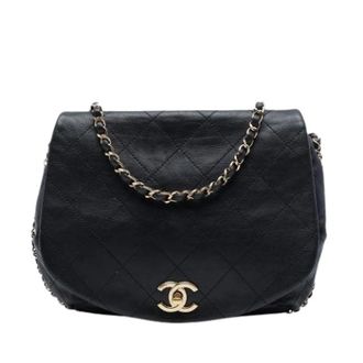 Chanel Sac doccasion &agrave; rabat - Femme - Pre-owned - Noir - Taille: ONE Size