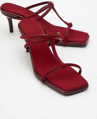 Prologue Mocha Riemen Absatz Sandale