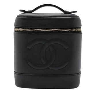 Chanel Pre-owned Caviar Vanity Bag Cosmetic Pouch A01998 - - Pre-owned - Damen - Schwarzk - ONE SIZE