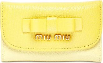 Miu Miu 2010-2015 Schlüsseletui mit Schleife - Gelb