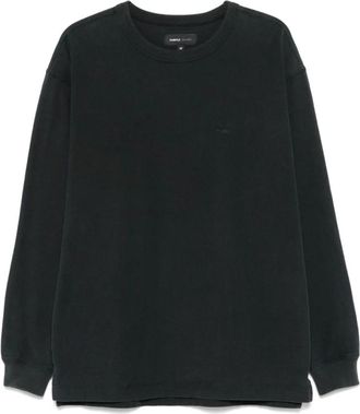 Purple Homme, Tops, Noir, Taille: L T-shirt &agrave; manches longues et col rond