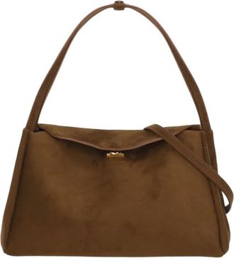 Themoir&egrave; Bios Wildleder Umh&auml;ngetasche - - Bags - Damen - Braun - ONE SIZE